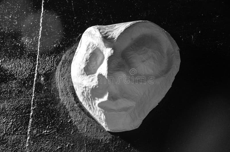 Head of an Alien Ghost on a Wall Stock Photo - Image of mummified ...