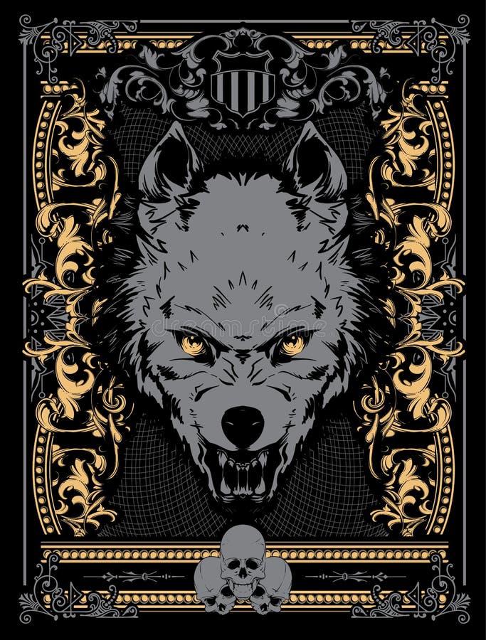 Evil wolf vector stock vector. Illustration of design - 29778389