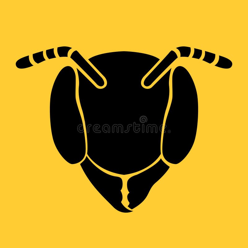 Head ant logo icon stock vector. Illustration of drawing - 245597276