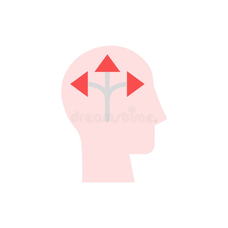 Brain, Arrow, Inspiring Change Icon Stock Illustration - Illustration ...
