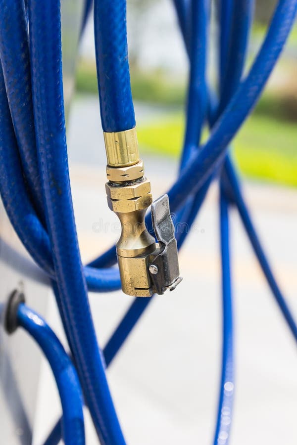 Head Automatic Checking Tire Machine, Fill Tire Stock Photo - Image of ...