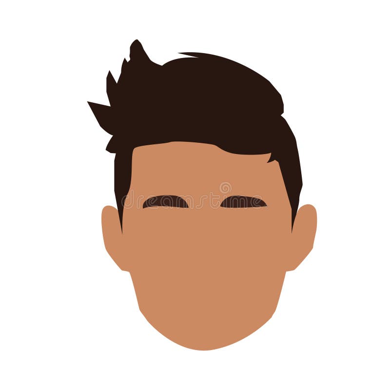 Head Avatar People with Hair Style Design Vector Stock Vector ...