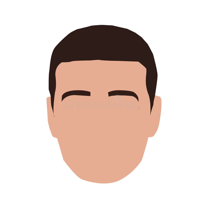 Head Avatar People with Hair Style Design Vector Stock Vector ...