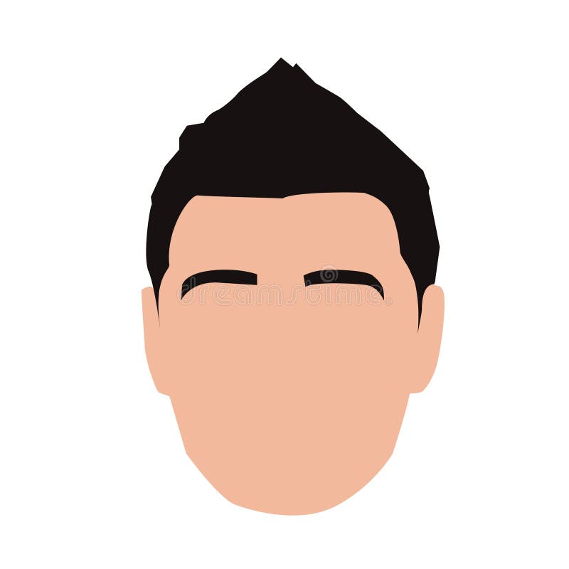 Head Avatar People with Hair Style Design Vector Stock Vector ...
