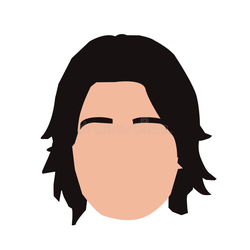 Head Avatar People with Hair Style Design Vector Stock Vector ...