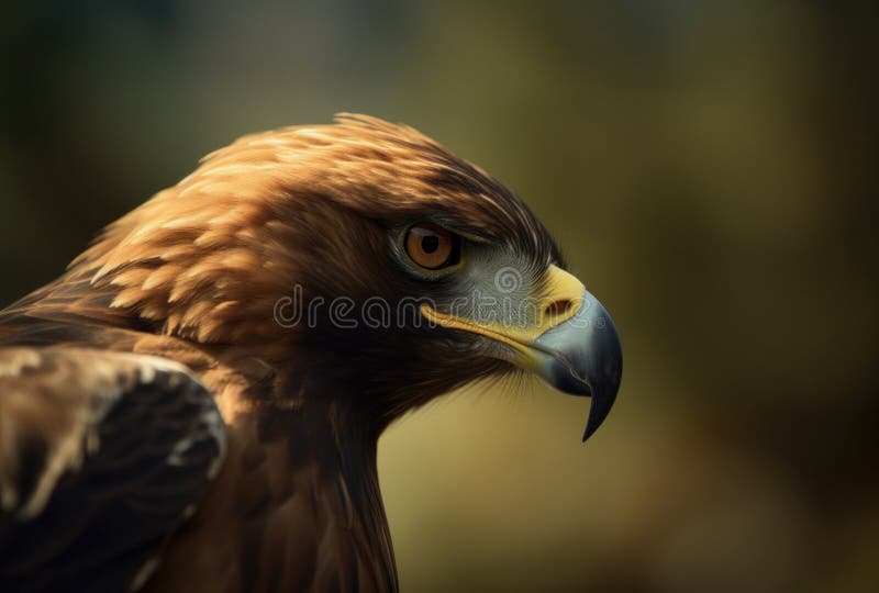 Head of a Bald Eagle - Made with Generative AI Tools Stock Image ...