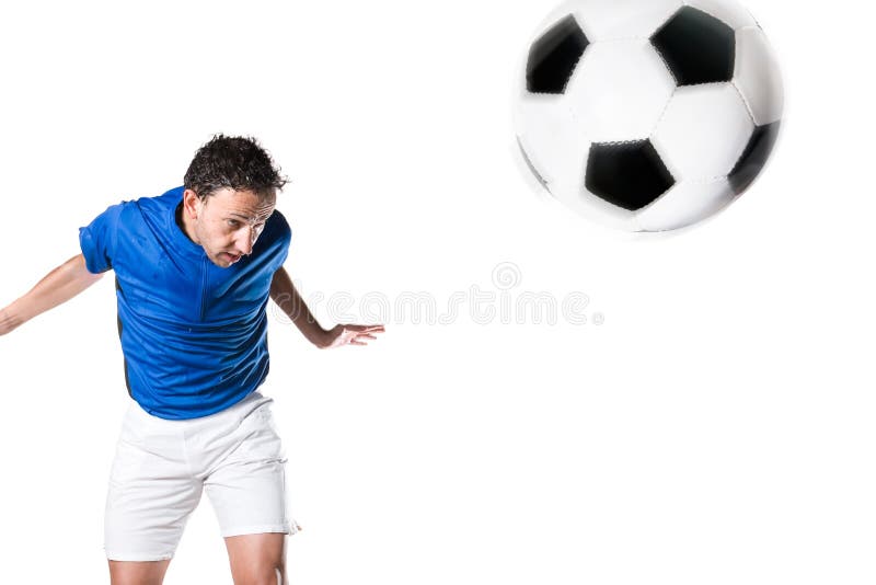 Head ball stock photo. Image of player, athlete, header - 6740226