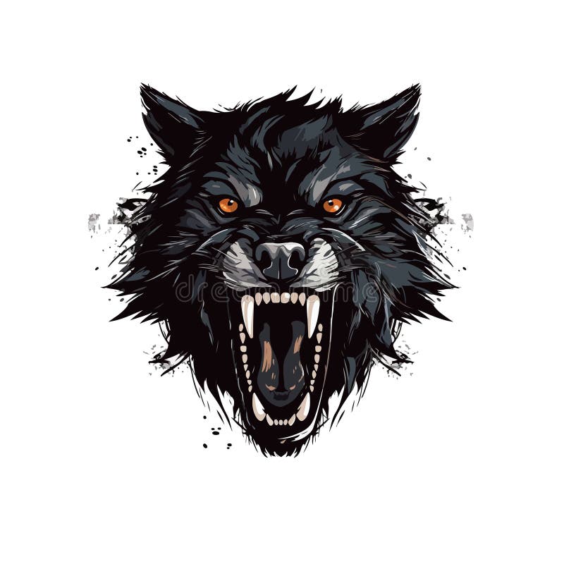 Black Wolf With Red Eyes Wallpaper