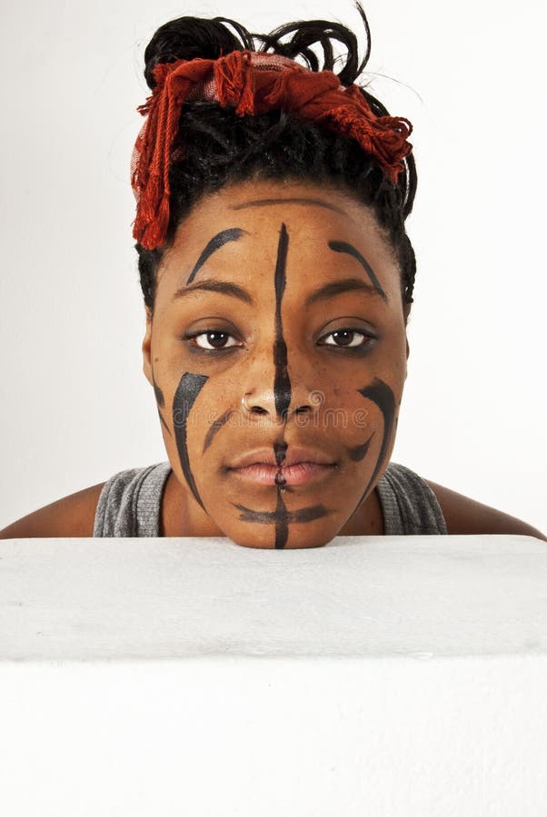 Head on the block stock photo. Image of beauty, roots - 28321622