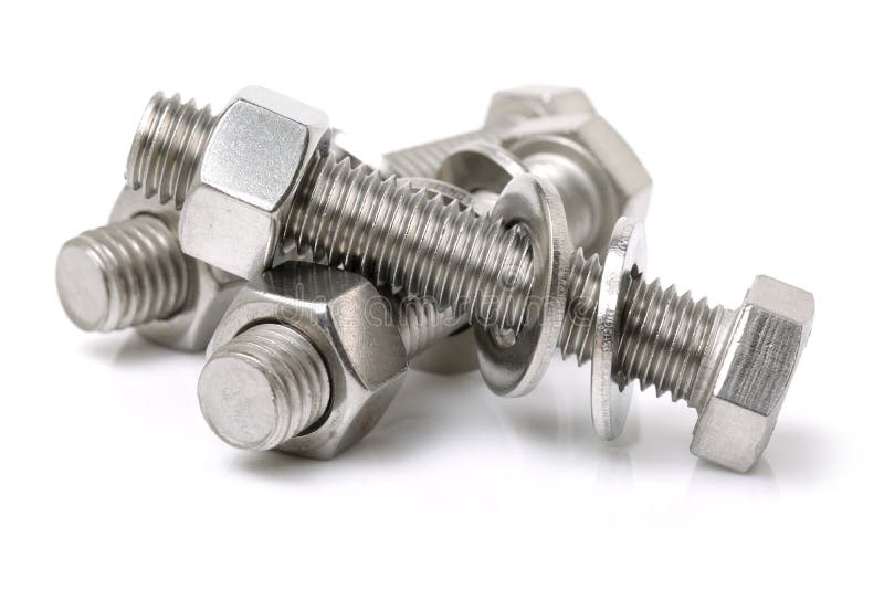 Head bolt and nut, stock image. Image of female, equipment - 112934837