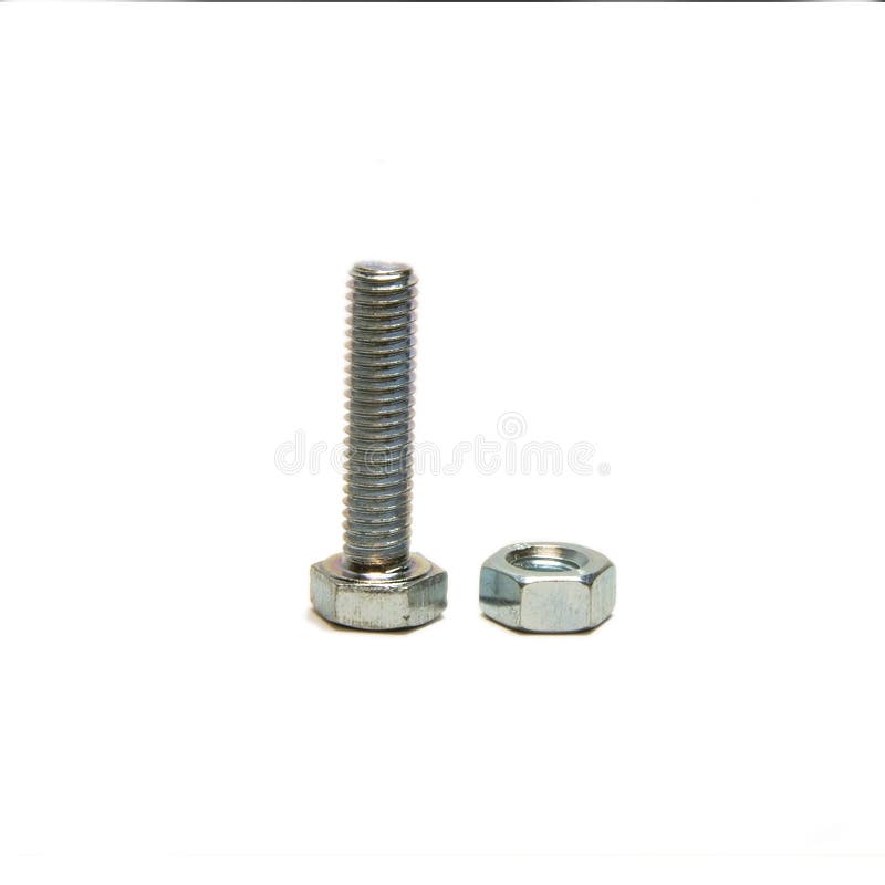 Head bolt and nut stock image. Image of closeup, iron - 4334409