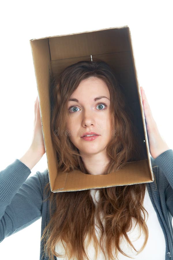 Head in box stock photo. Image of business, people, claustromania ...