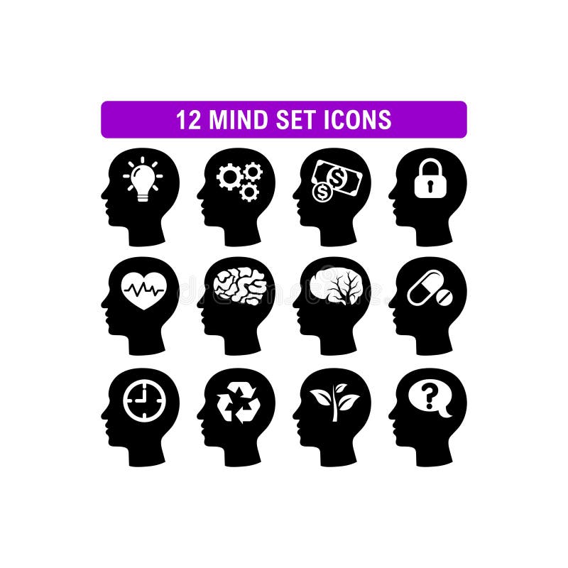 Mindset Symbols Stock Illustrations – 537 Mindset Symbols Stock ...