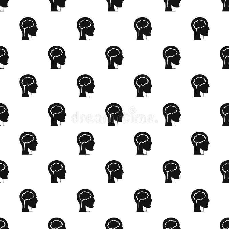 Head with Brain Pattern Vector Stock Vector - Illustration of invention ...