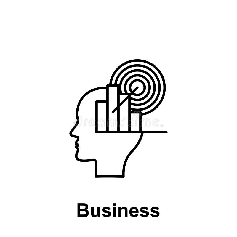 Head, Business, Graph Icon. Element of Creative Thinkin Icon Witn Name ...