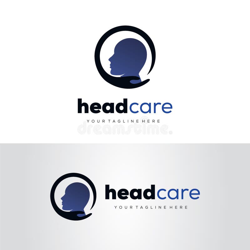 Abstract Head People Logo Set Design Template Stock Vector ...