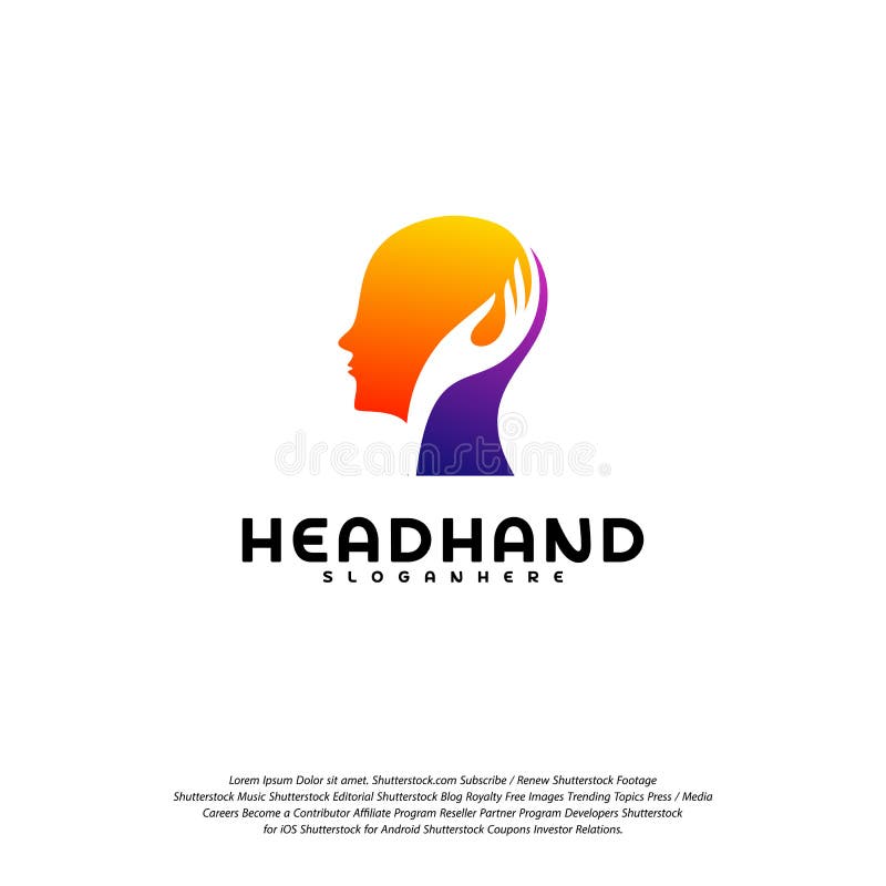 Head Care Logo Vector, Head Intelligence Logo Designs Concept Vector ...