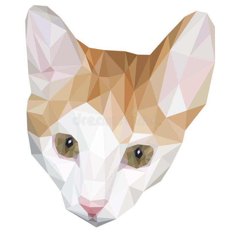 Cat Polygon Stock Illustrations – 1,201 Cat Polygon Stock Illustrations ...