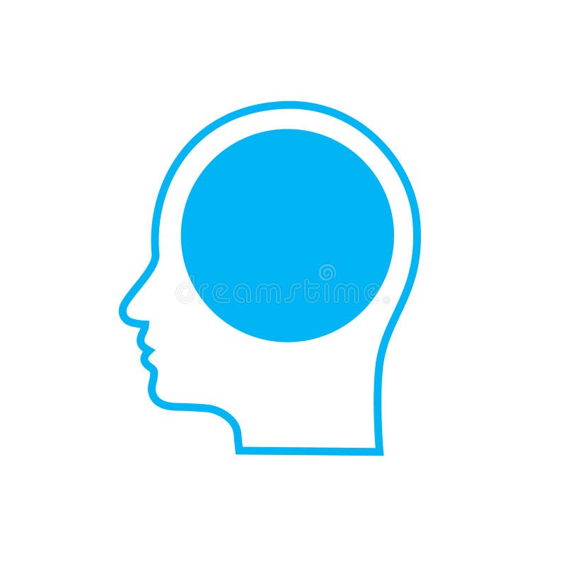 Head and circle stock illustration. Illustration of neurology - 354857447