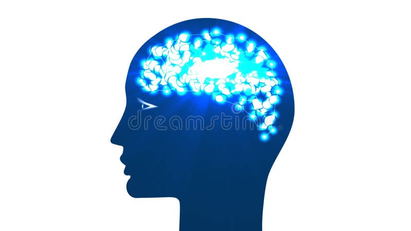 Brain Thinking Animation Brain Head Spinning Gear Thinking Green Screen ...