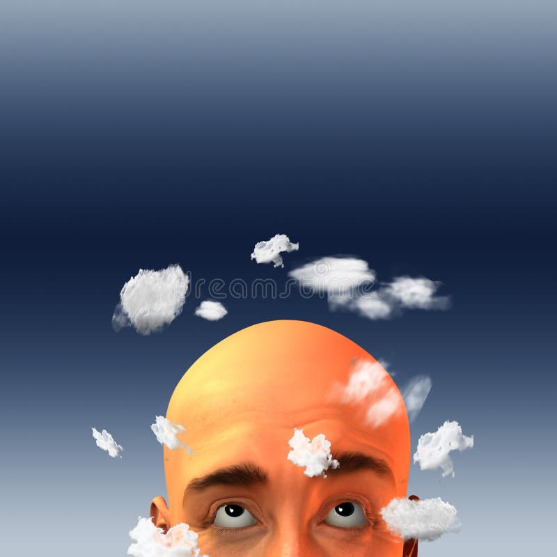 Head in clouds stock illustration. Illustration of mental - 18535042 Head in clouds stock illustration. Illustration of mental - 18535042