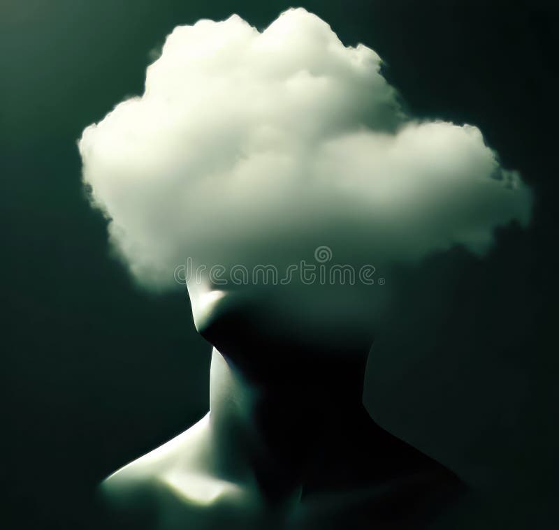 Clouded mind stock illustration. Illustration of unattuned - 289661575