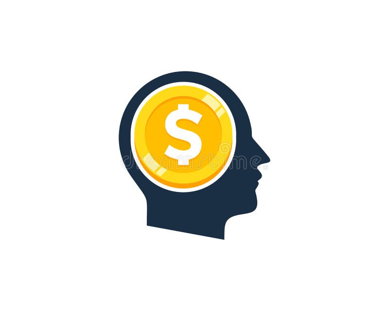 Head Coin Logo Icon Design stock illustration. Illustration of graphic ...