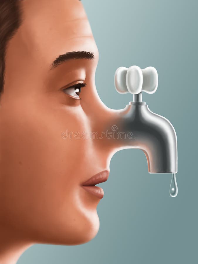 Head cold stock illustration. Illustration of valve, headache - 61156700