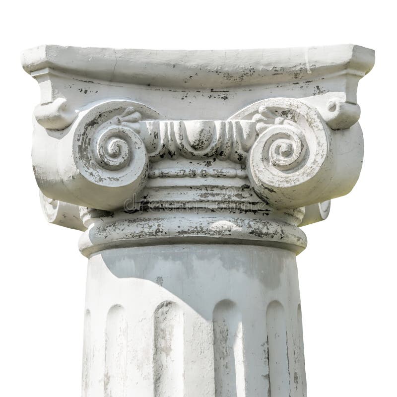 Head of Column stock photo. Image of marble, ionic, white - 54746792