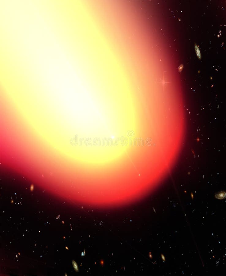 Head of Comet that Flying through the Universe. Elements of this Image ...