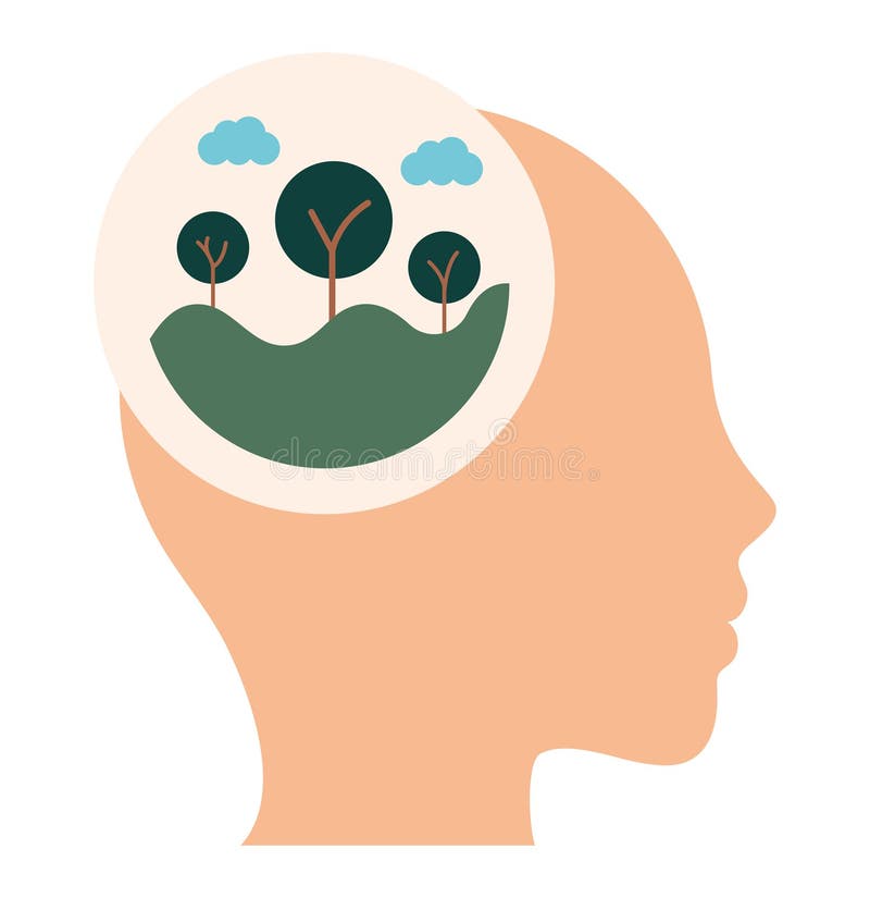 Peaceful Mind Connection stock vector. Illustration of balance - 365521644
