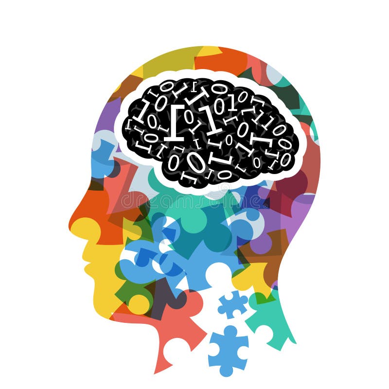 Computer Brain Circuit Technology Stock Illustration - Illustration of ...