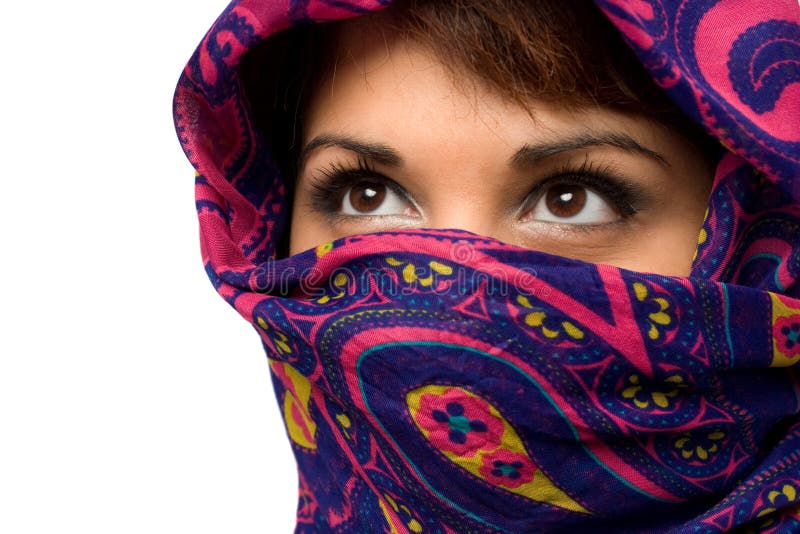 Close Up of Fashion Girl Covering Face with Hair Stock Photo - Image of ...