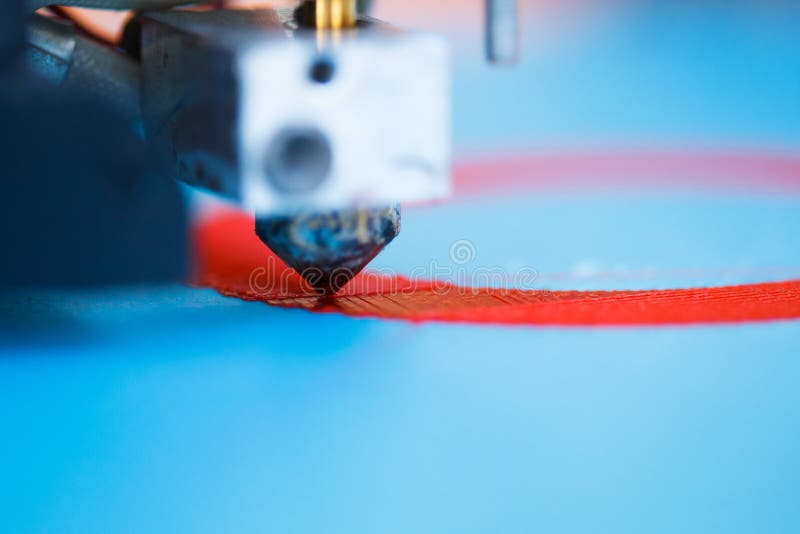 Head of Industrial 3d Printer. Stock Image - Image of automated ...