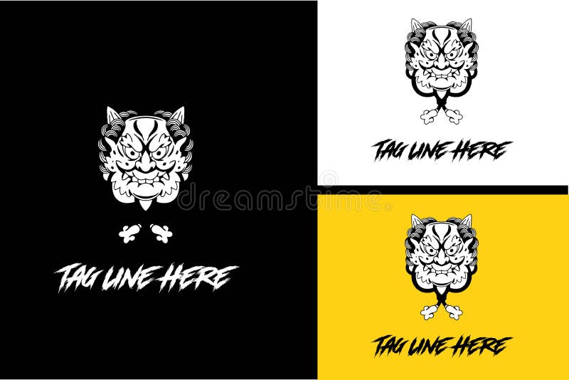 Head Devil Vector Illustration Black and White Stock Vector ...