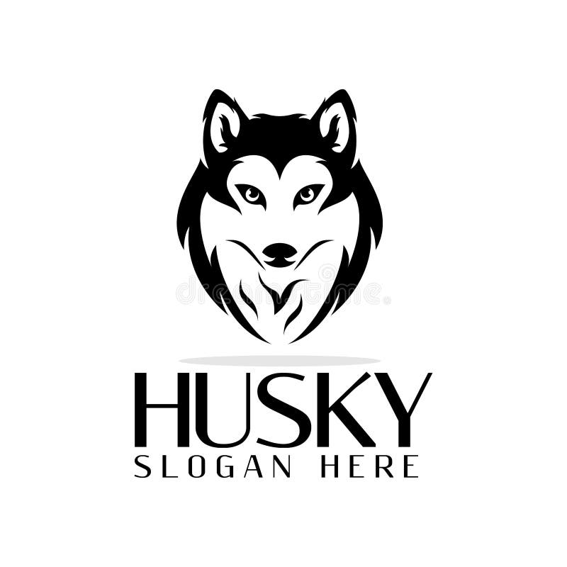 Head Dog Siberian Husky Logo Design Vector Icon Vector Template Stock ...