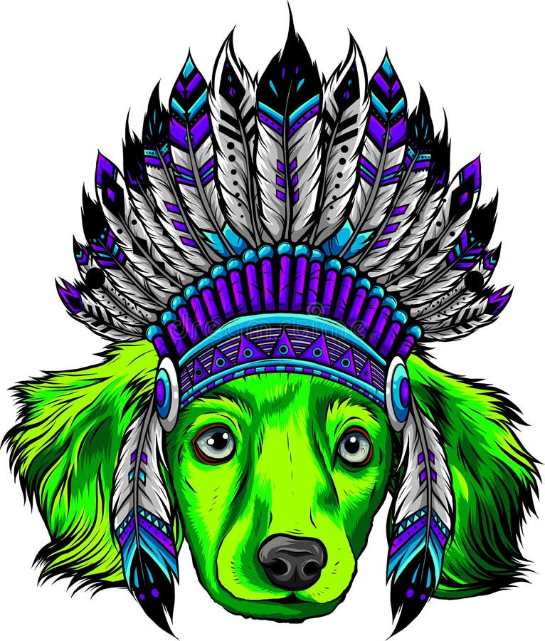 American Indian Art Dog Stock Illustrations – 234 American Indian Art ...