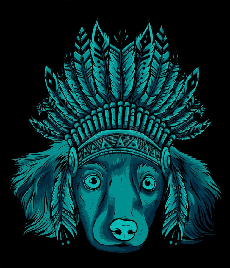 American Indian Art Dog Stock Illustrations – 234 American Indian Art ...