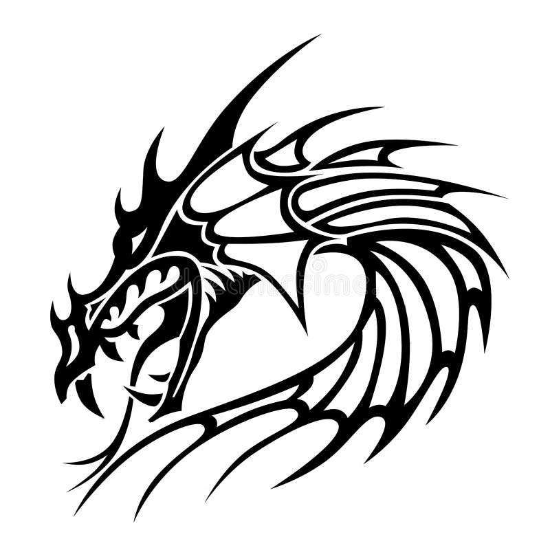 Dragon Head Tattoo Drawings