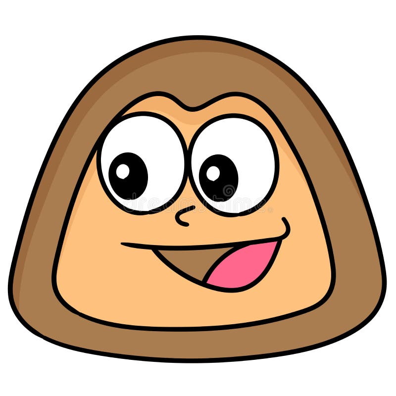 Head Emoticon with Happy Expression, Doodle Icon Image Stock Vector ...