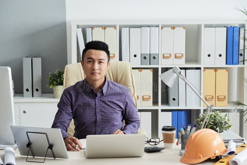 Head engineer stock image. Image of communication, workplace - 109973393