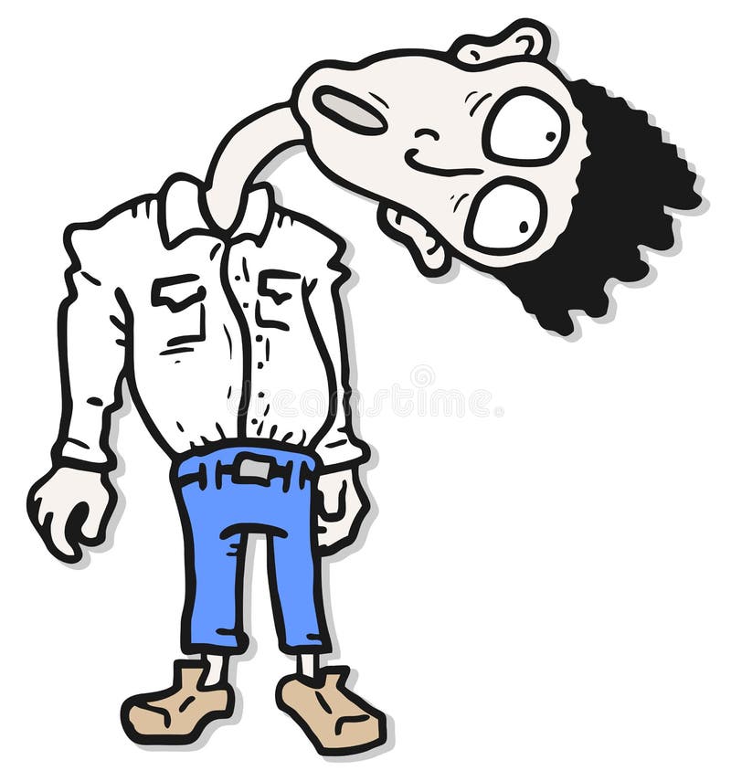 Head fall stock vector. Illustration of head, horror - 29115327