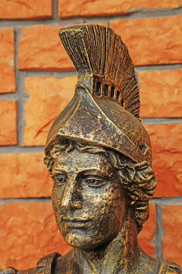 Head Features of European Style Samurai Sculptures Stock Image - Image ...