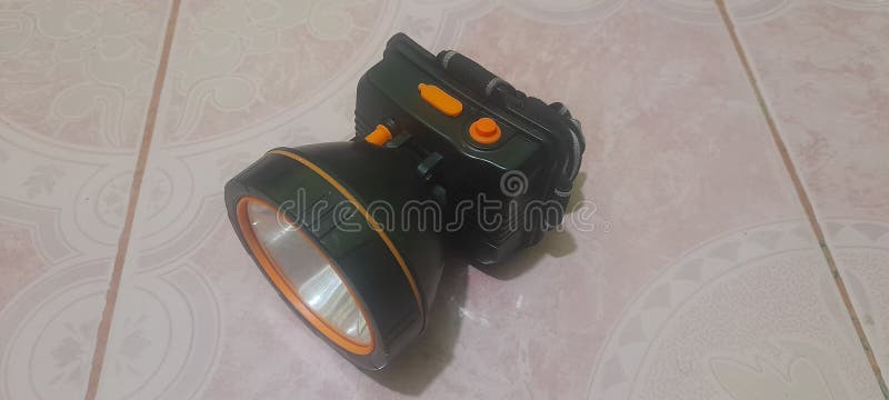 Head Flashlight Led Easy Button Stock Photo - Image of head, easy ...