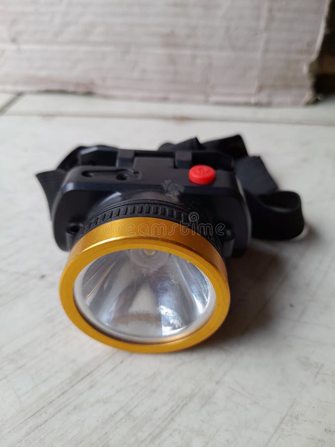 Head Flashlight with a Modern Design with LED Technology Stock Image ...