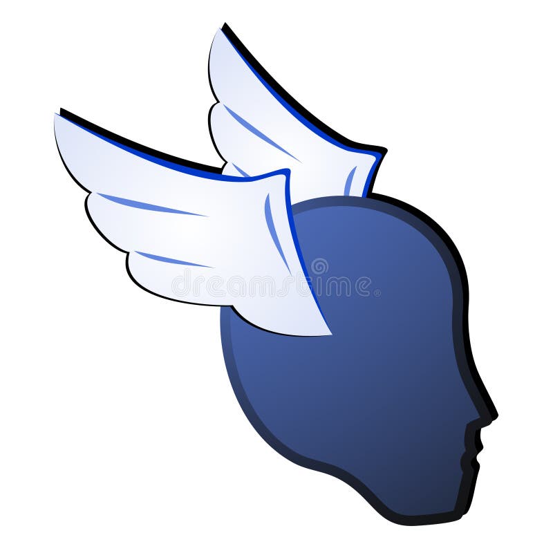 Head and flies stock vector. Illustration of innovation - 22557752