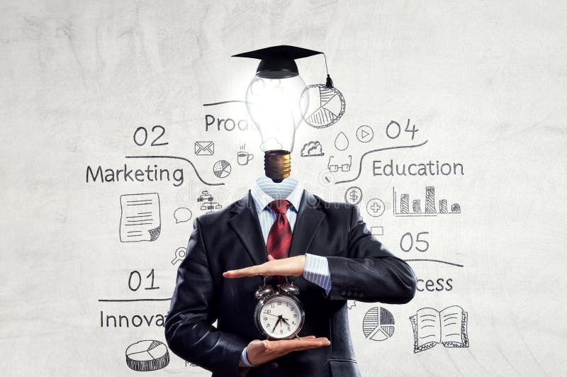 Head Full of Ideas. Mixed Media Stock Photo - Image of manager, people ...