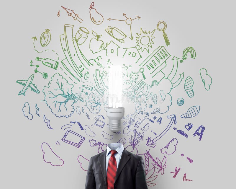 Head full of ideas stock photo. Image of creative, entrepreneur - 59025994