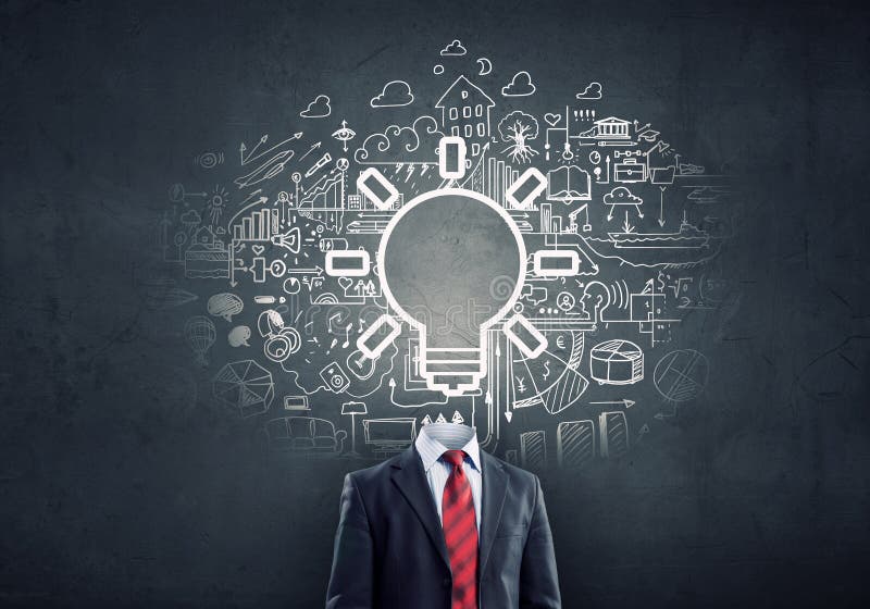 Head full of ideas stock photo. Image of light, human - 59339388