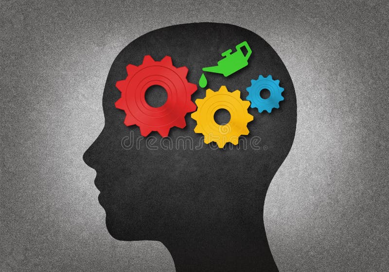 Head Gears in Brain Image Logo Stock Vector - Illustration of mental ...